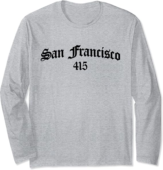 Amazon San Francisco Area Code 415 Long Sleeve T Shirt Clothing Shoes Jewelry amazon-san-francisco-area-code-415-long-sleeve-t-shirt-clothing-shoes-jewelry